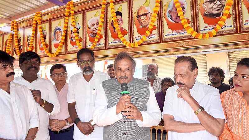 K.J. George Inaugurates Dr. Rajkumar Bus Shelter, Reaffirms Commitment ...